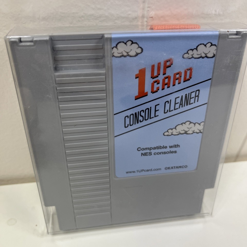 1 Up Card NES Console Cleaner Cartridge Nintendo Entertainment System ...