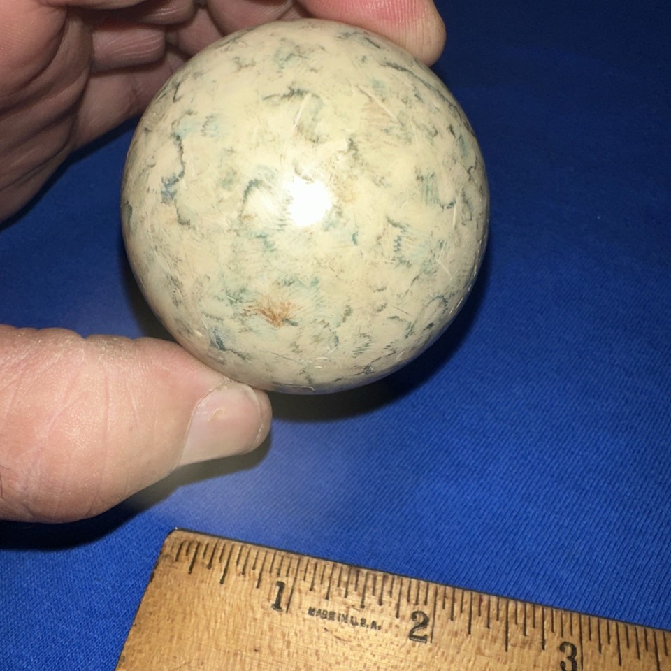 Antique Cue Ball Billiard Ball Old Q Ball Scuffs Scrapes Etc. Rare ...