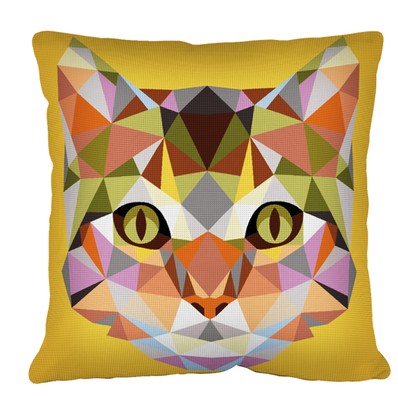 Canevas SEG N17 Géometrique Chat 50x50 cm | eBay