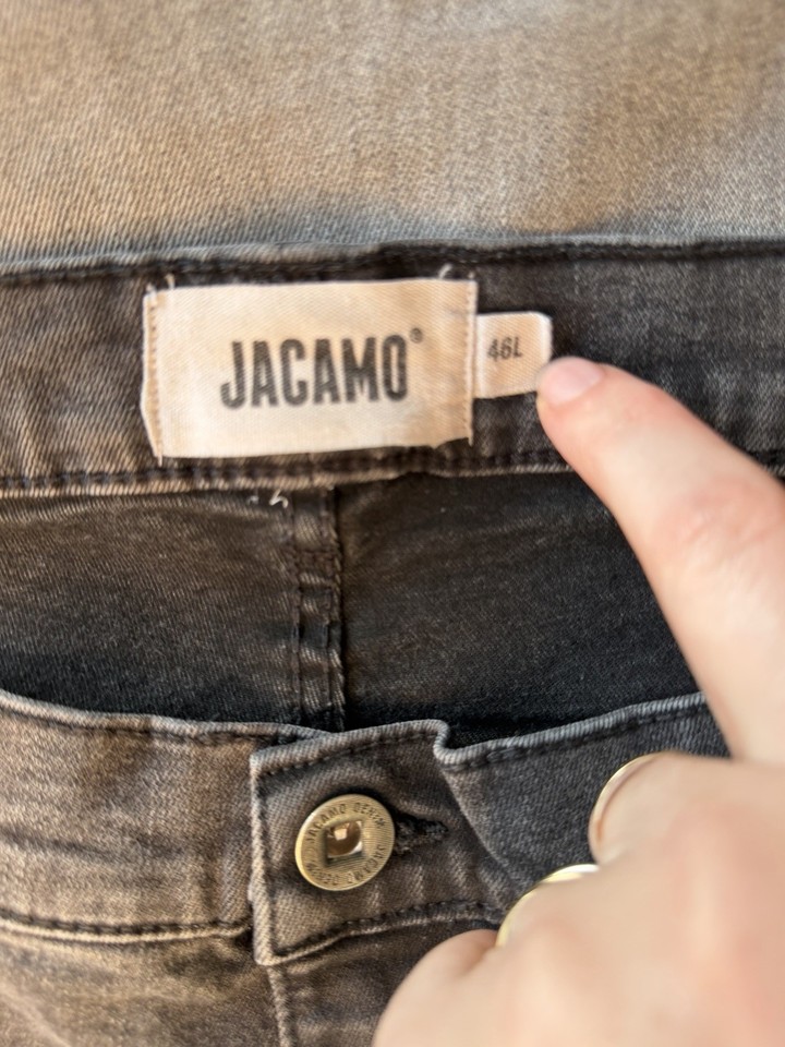 Jacamo Men's Straight leg Dark Grey Denim Jeans W46 L | eBay UK