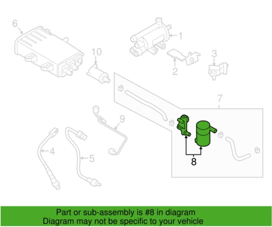 Genuine Canister Purge Valve for 2005-2017 Hyundai 2011-2019 Kia OE ...