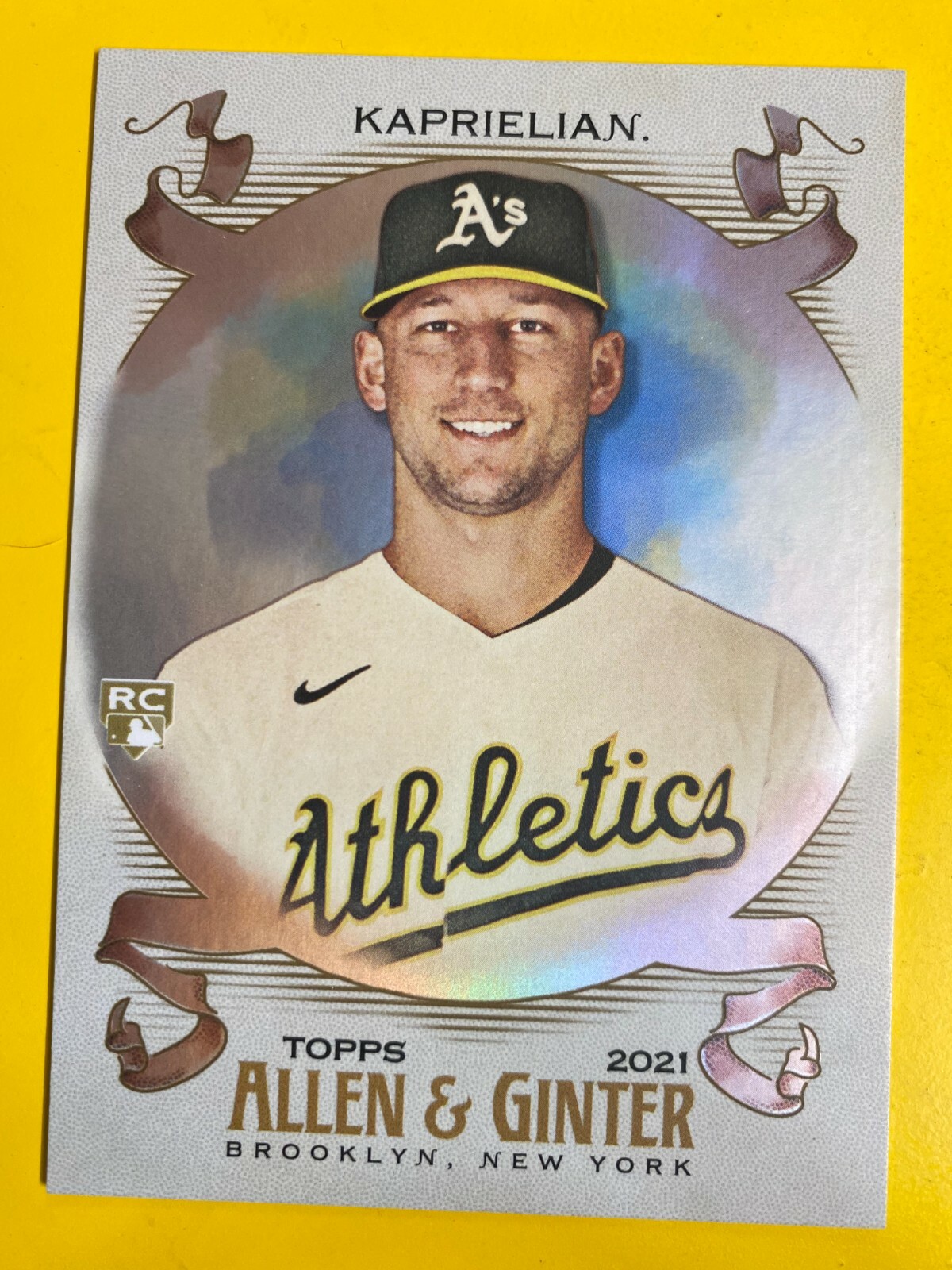 15285 2021 Topps Allen and Ginter Silver #257 James Kaprielian A'S ...