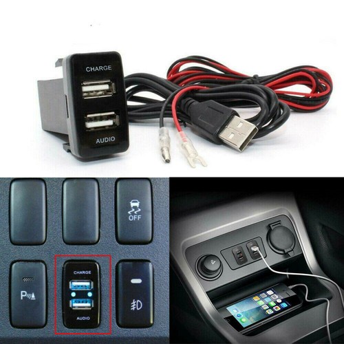 For Toyota 4Runner Highlander FJ Cruiser Car Dual USB Charger Socket ...