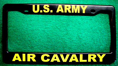 License Plate Frame-U.S. ARMY/AIR CAVALRY-Polished ABS- #3369Y | eBay