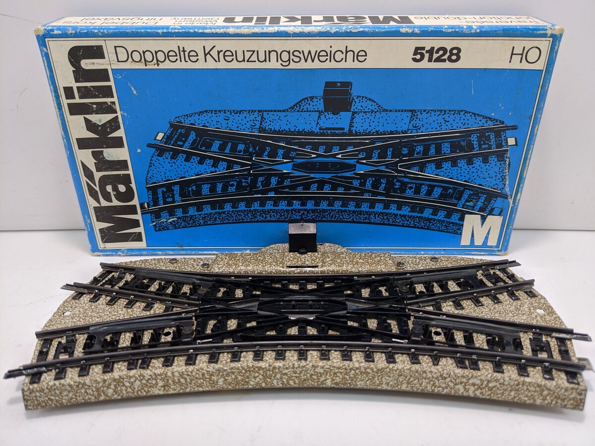 Märklin 5128 Double Slip Switch M Track Gauge H0 for sale online | eBay