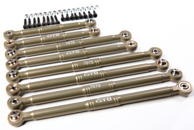 GTB CNC Aluminum 7075 Link Arm Set for Kyosho Mad Force Kruiser FOXX ...