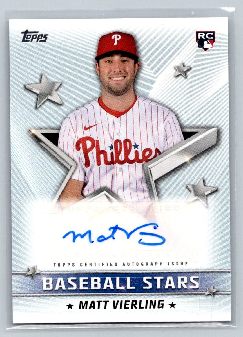 2022 Topps #BSA-MV Matt Vierling Baseball Stars Auto RC PHILLIES | eBay