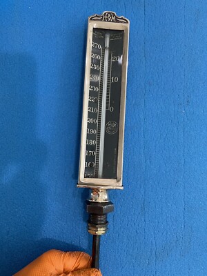Antique Brass H&M Tycos Steam Thermometer Ship Railroad Maritime Steam ...