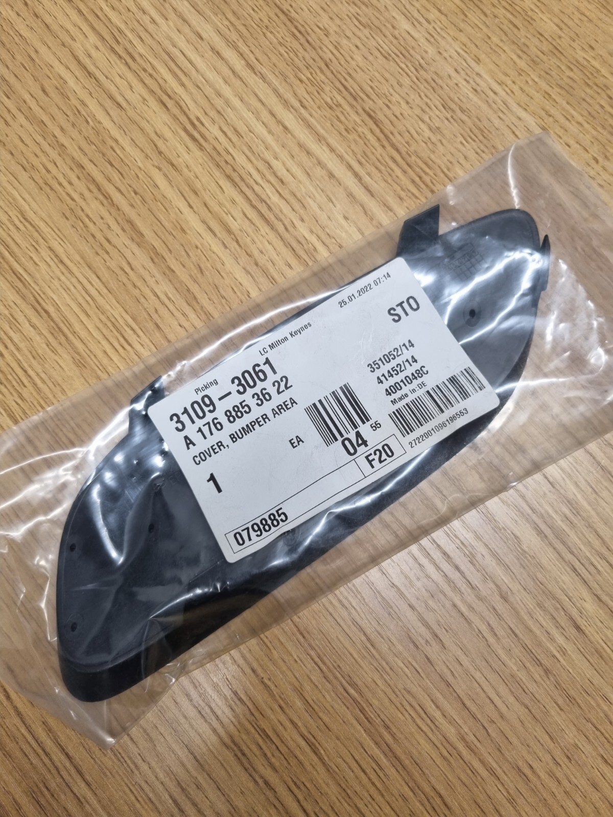 Mercedes-Benz a W176 Front Bumper Right Grille Cover A1768853622 ...