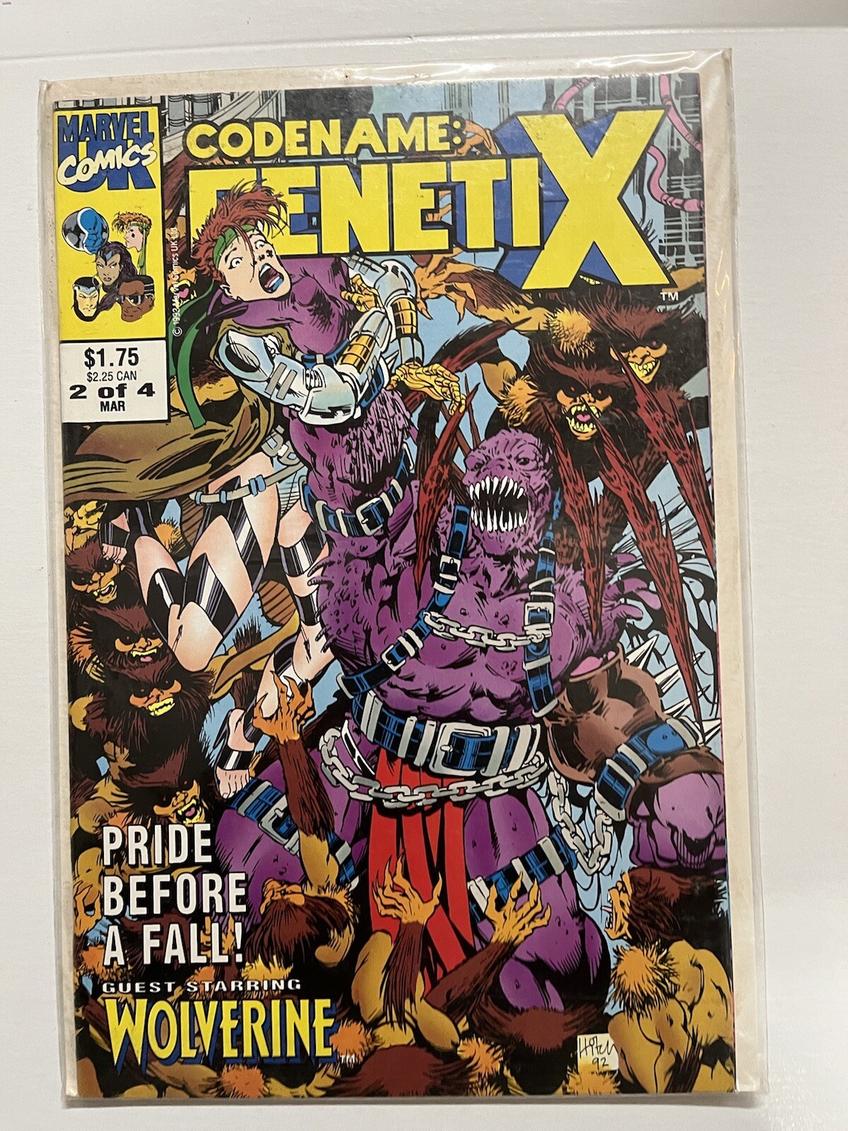 Codename: Genetix Marvel Comics 1993 Pride Before A Fall Part 2 of 4 (9 ...