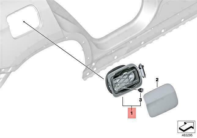 OEM BMW X3 G01 X3 18D TX11 TX12 TX15 TX16 COVER POT 51177405752 GENUINE ...