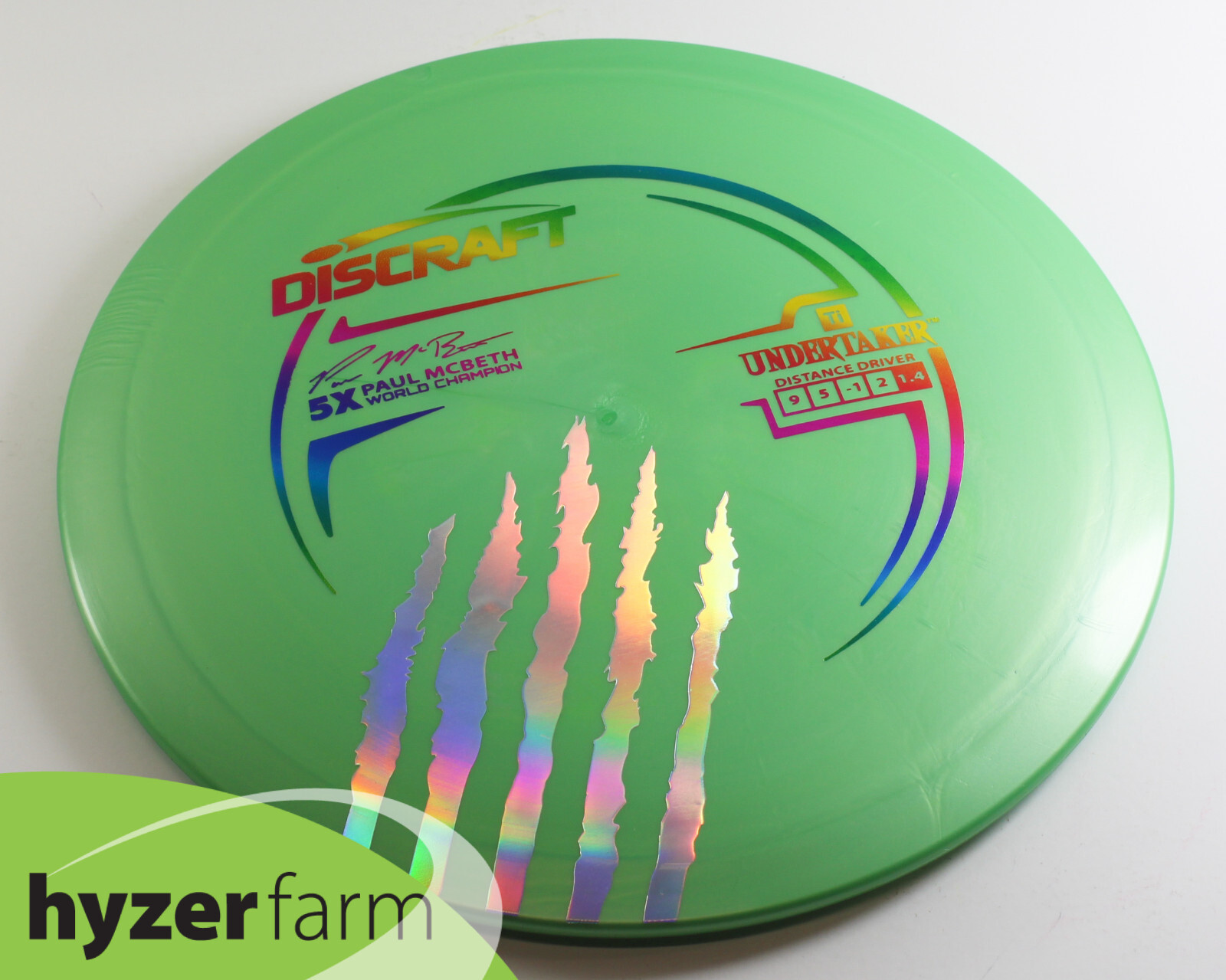Discraft BRAND NEW FIRST RUN 5X CLAW MCBETH TI UNDERTAKER 173g Hyzer ...
