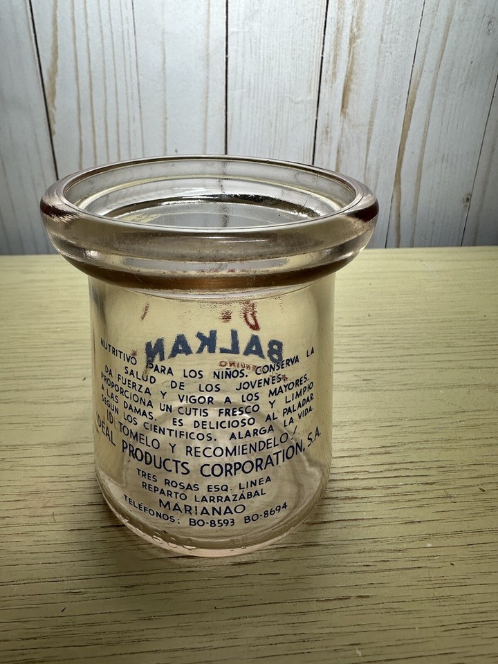 Balkan Half Pint Yogurt Jar Cuban From Marianao Rare Jar! | eBay