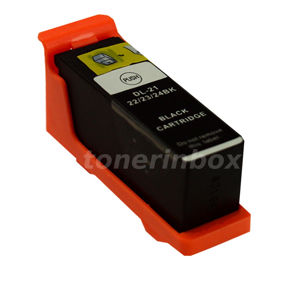 4pk Series 21/22/23 Ink Cartridges Black/Color for Dell V515w V313w ...