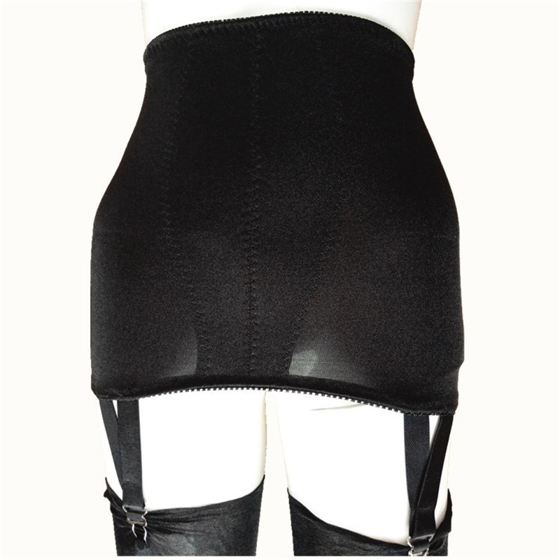 Allacki Floral Edge Cloth Girdle Vintage Garter Belt 4 Straps Suspender ...