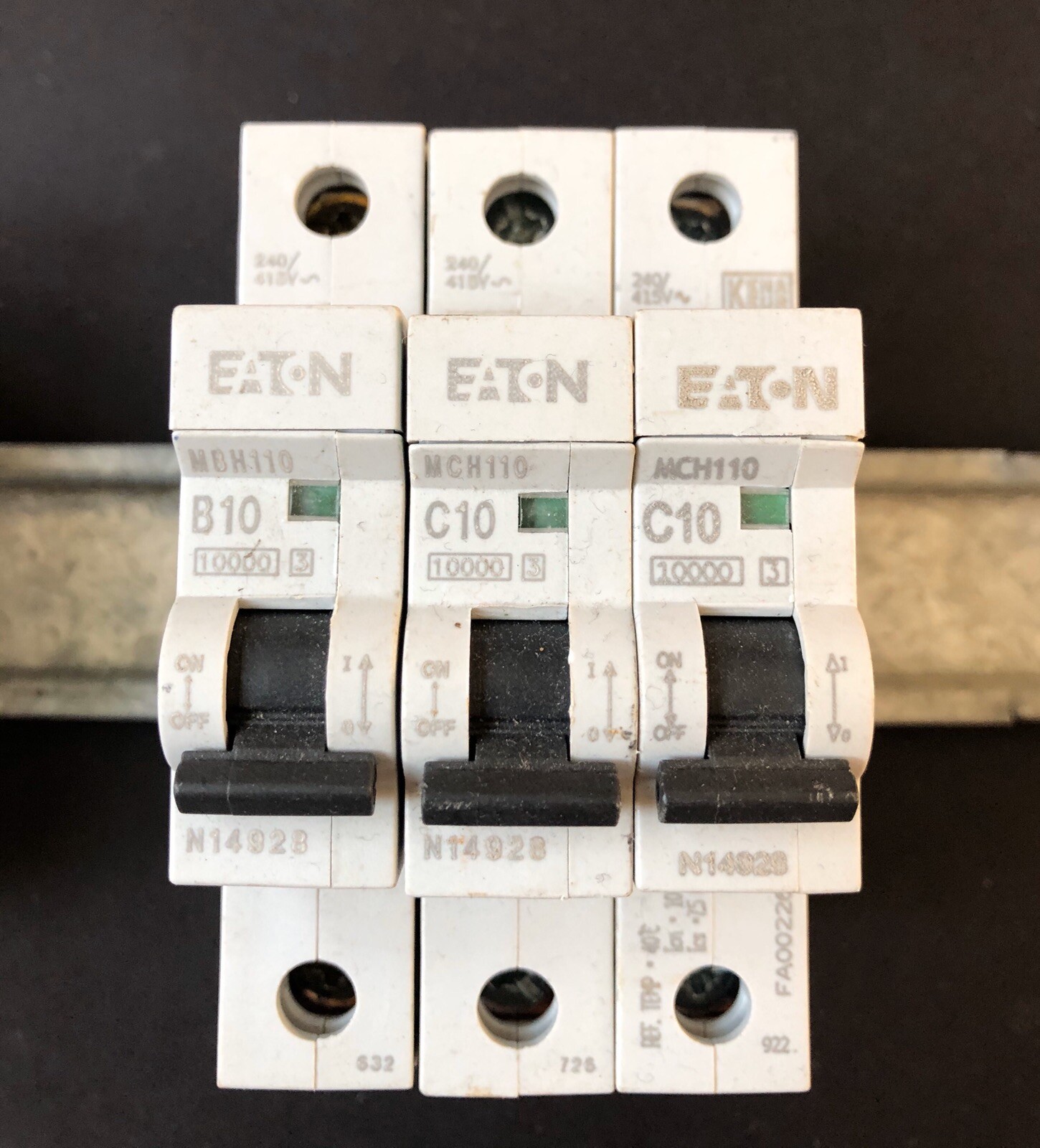 Eaton MemShield 2 C10 MCB 10Amp MCH110 10k Used But Fully Tested Free P ...