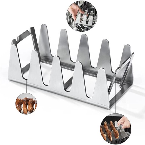 BBQ Rib Rack Multi Grill Rack Stainless Steel Roasting Rack Rib Racks ...