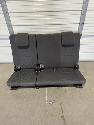 2015-2020 3RD ROW SEATS JET BLACK CLOTH TAHOE YUKON ESCALADE SUBURBAN ...