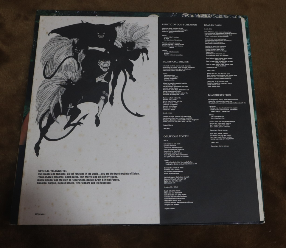 LP DEICIDE Deicide 1990 Insert Vinyl Death Metal | eBay UK