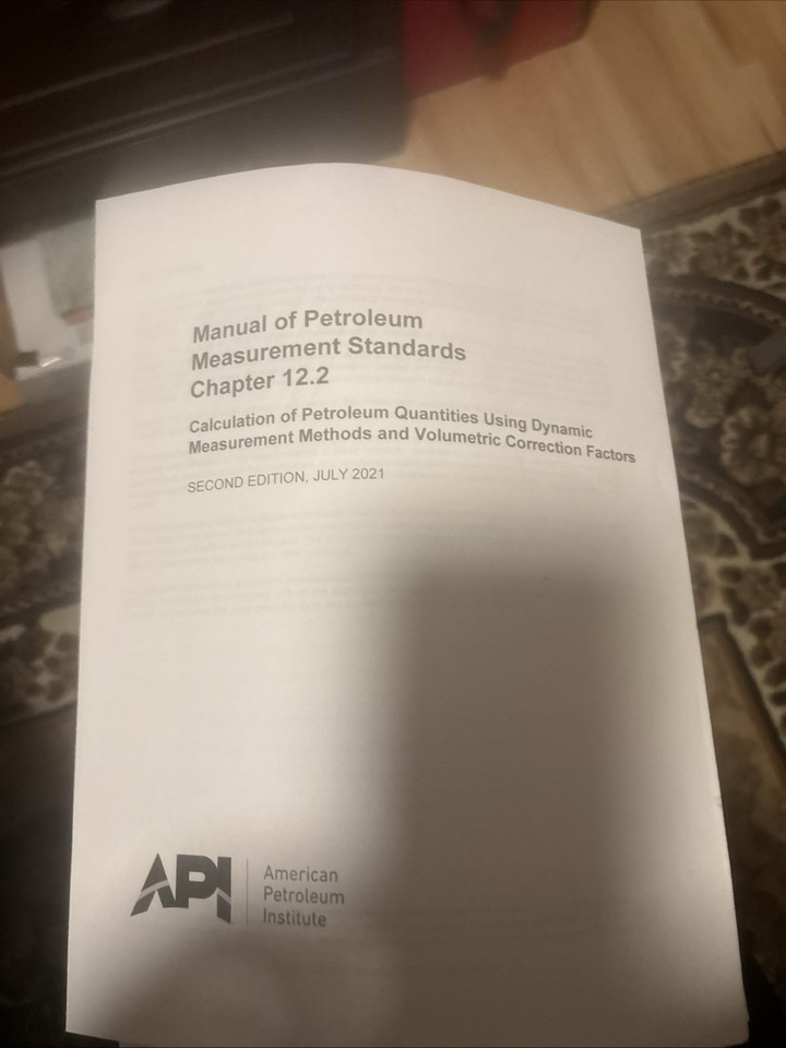 API MPMS CHAPTER 12.2 | eBay