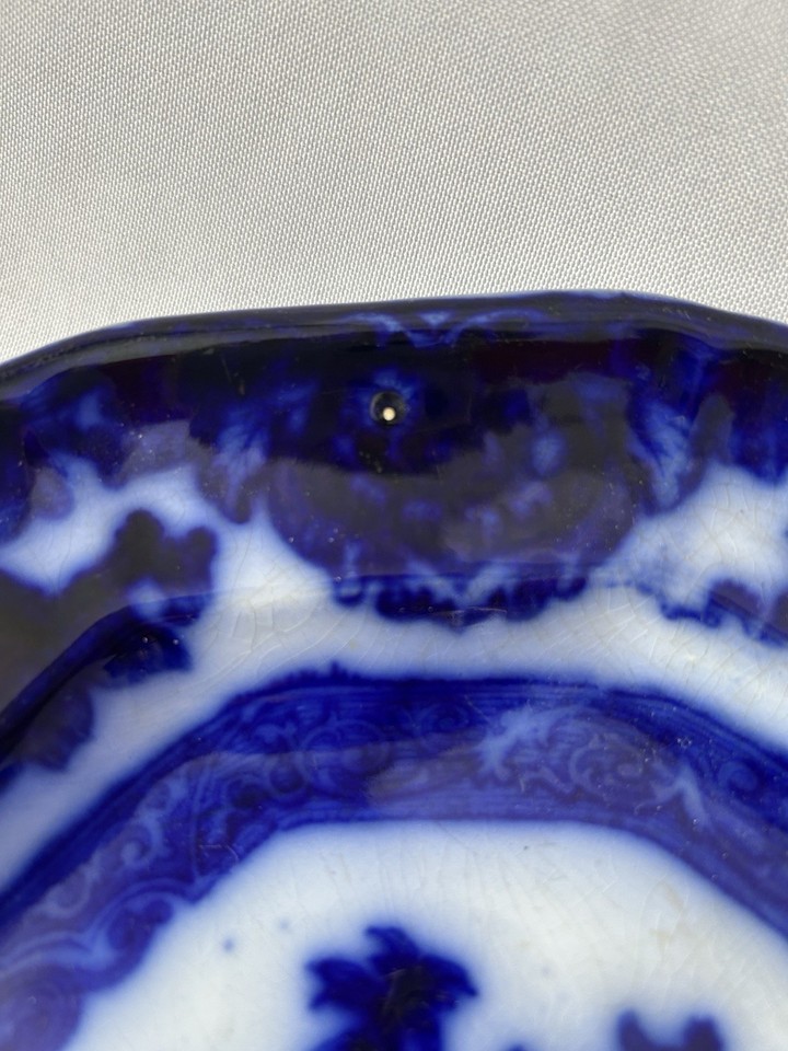 Blue Flow “Temple" P.W. & Co Podmore, Walker & Co Vintage Excellent ...