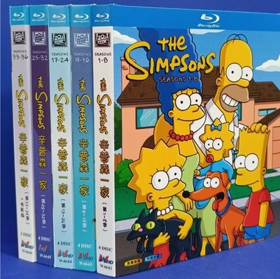 The Simpsons Season 1-36 (1989-2024)BD 18-Disc All Region Free New Box ...