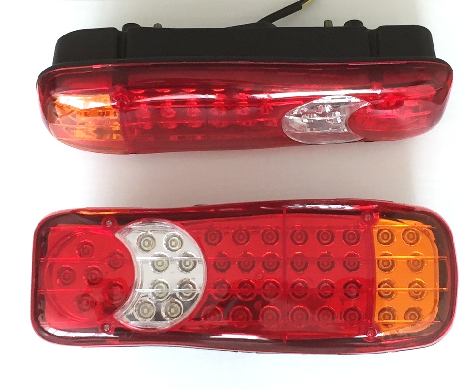 2x 24V LED Rear Tail Lights Lamp e-mark Truck for Iveco Renault DAF ...