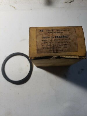 NORS Mopar Carburetor To Air Cleaner Gasket Seal Dodge Chry Ply DeSoto ...