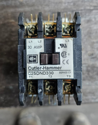 30 Amp Cutler Hammer C25DND330 Contactor Series C1 | eBay