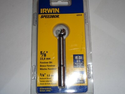 Irwin Speedbor Forstner Bit 5/8" / 15,8mm 3/8 Shank | eBay