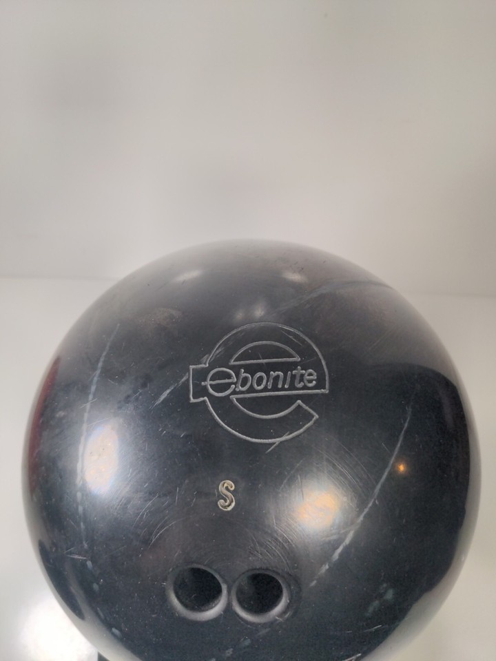 Vintage Ebonite Maxim IV 4 Solid Black Pro-Line 11 lb 2.4 oz Bowling ...