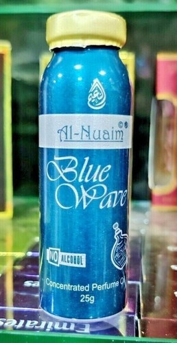 Al Nuaim Blue wave Attar 25ml Perfume Oil Long lasting accretive smell ...
