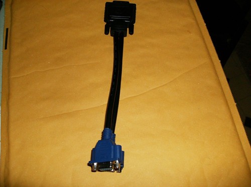 DVI-I 24+5 pins male to dual VGA female monitor y-splitter cable ...