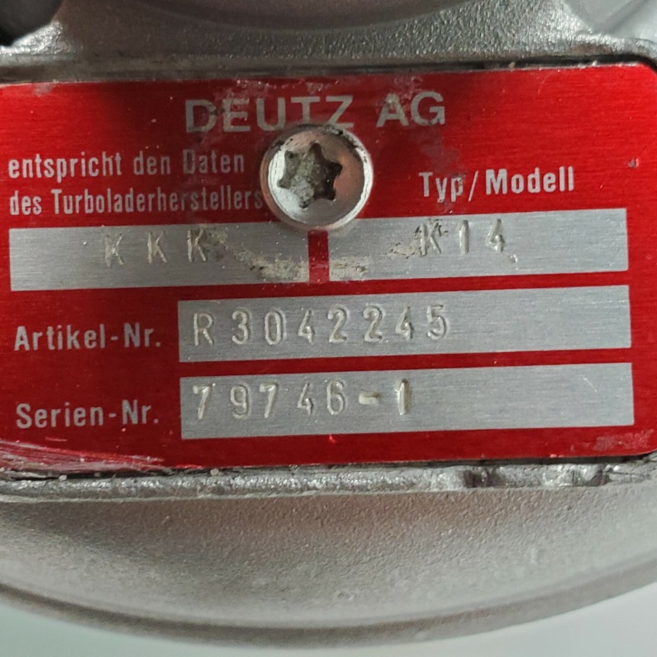 KKK Deutz K14 Turbo Performance Turbocharger Fits Diesel Fuel Engine ...