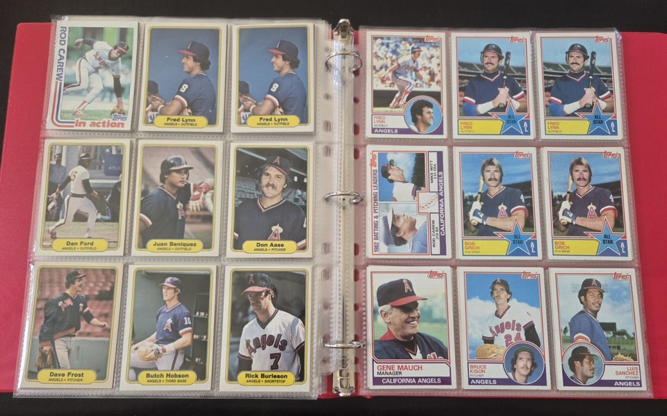 Lot 234 Vintage California Angels Baseball Cards Stars Nolan Ryan Rod ...