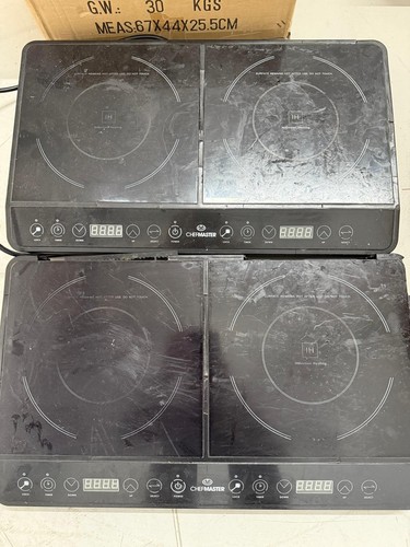 Chefmaster Double Induction Hob X2 both working in used condition ...