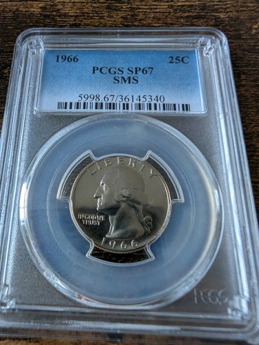 1967 SMS Washington Quarter 25c - PCGS SP67 - Full set in my items. | eBay