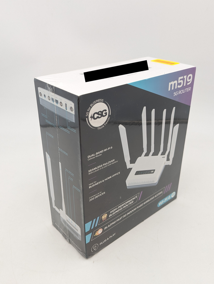 CSG m519 Wireless Dual-Band Wi-Fi 6 5G Router (CSG-M519) White | eBay