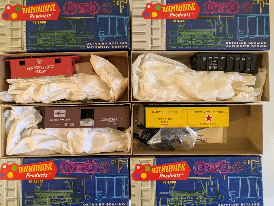 HO Set of 24 PRR Pennsylvania Railroad Freight Cars/Caboose Kits | eBay