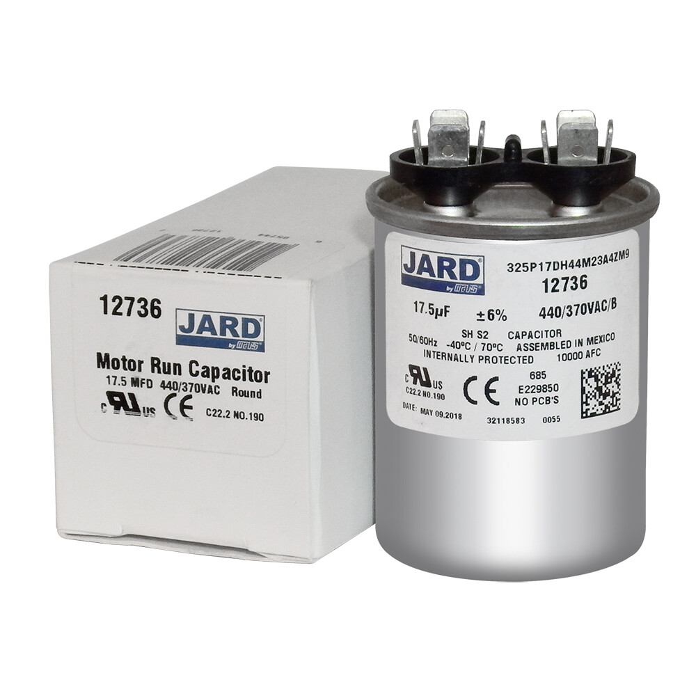 17.5 uf MFD 370 440 VAC ROUND Capacitor 12733 Replaces C317R C417R ...