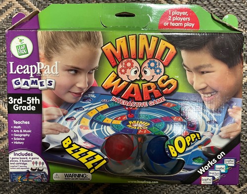 New Mind Wars LeapFrog LeapPad Interactive Game Board Grades 3-5 Math ...