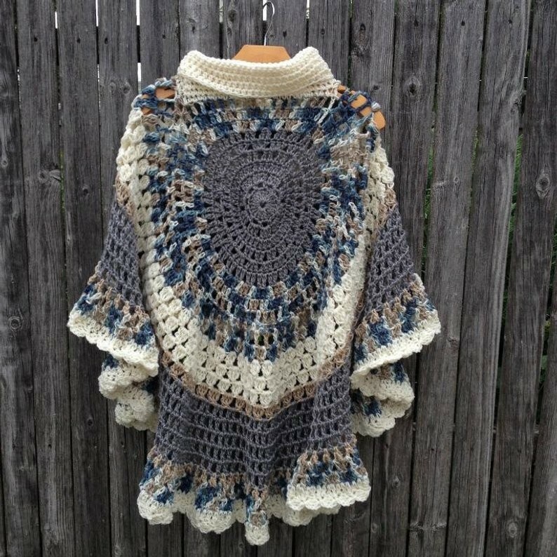 Circular Poncho Crochet Pattern