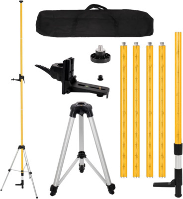Telescoping Laser Level Pole, 12 Ft./3.7M Adjustable Laser Pole with ...