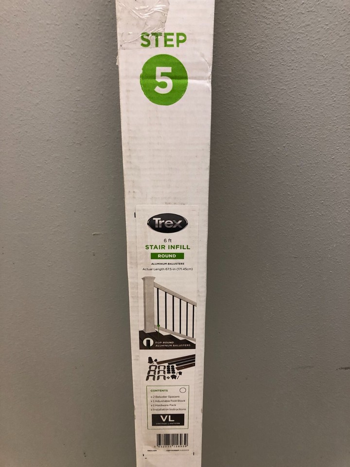 Trex 6 ft Stair Infill Kit Round Balusters Vintage Lantern | eBay
