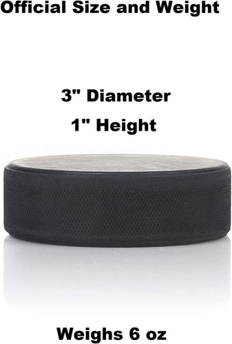 TRONX Bulk Blank Ice Hockey Pucks 100 Puck Case - Black (HPNM100) for ...