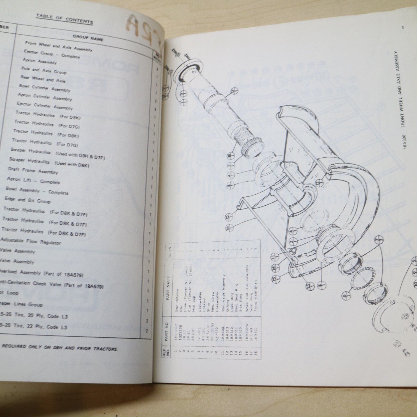 ROME R89H Pull Scraper Spare Parts Manual book catalog list 1976 cat ...