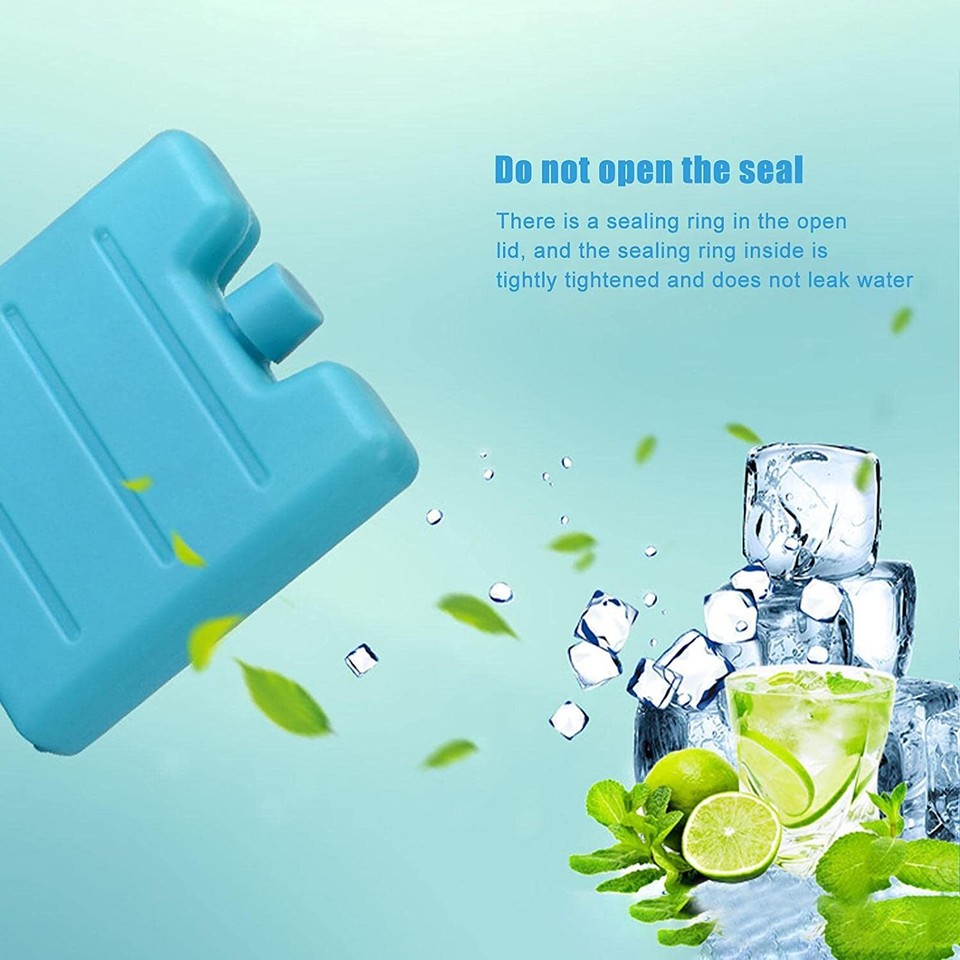 3/6/9pcs Mini Ice Brick Block Pack Freezer Cooler For Lunch Box | eBay ...