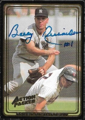 Bobby Richardson Autograph Signed 1992 Action Packed NY Yankees Card ...