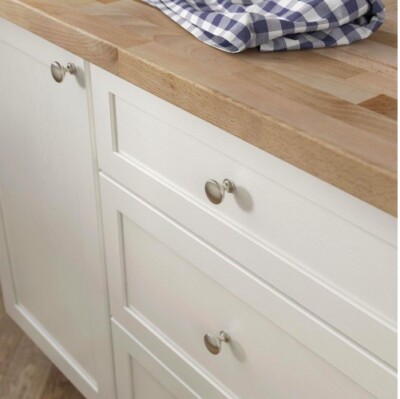 8 Liberty Satin Nickel Round GARRETT 1.25" Cabinet Knobs Pulls P50154H ...