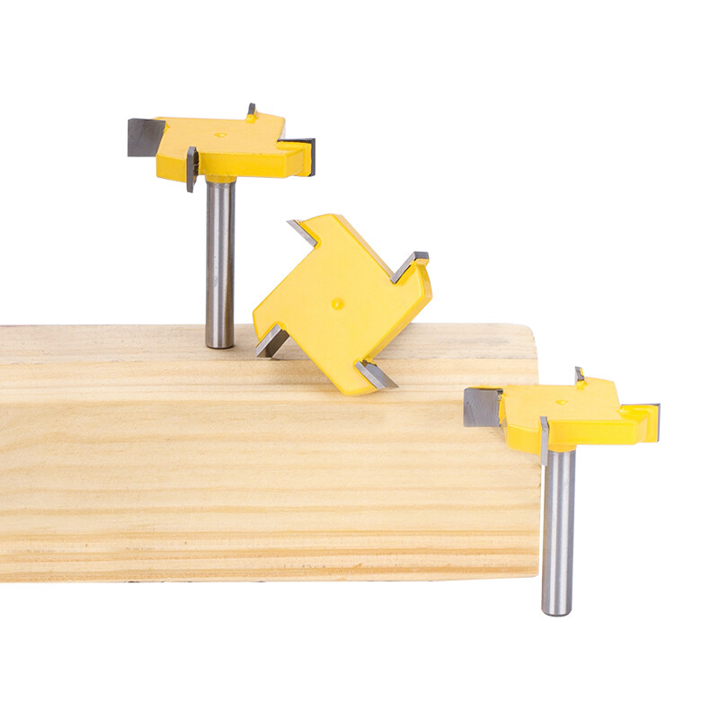 4 Zähne HM Planfräser 6mm/6.35mm Schaft Holzfräser Oberfräse für Holz ...